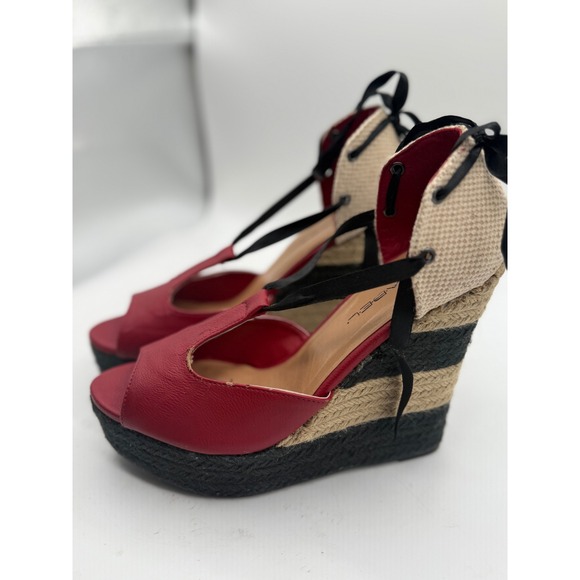 Report | Shoes | Report Wedge Espadrille Platform Ankle Tie Up Sandal ...